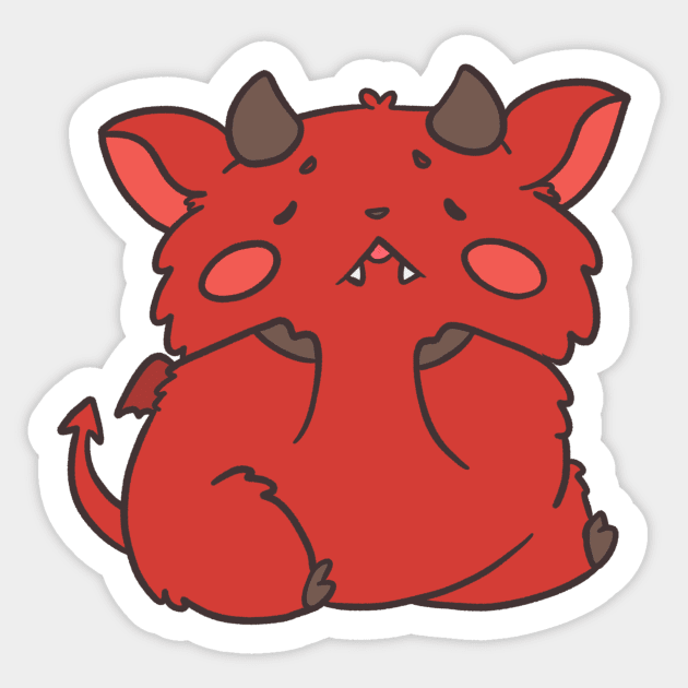Cute little imp - Devil - Sticker | TeePublic